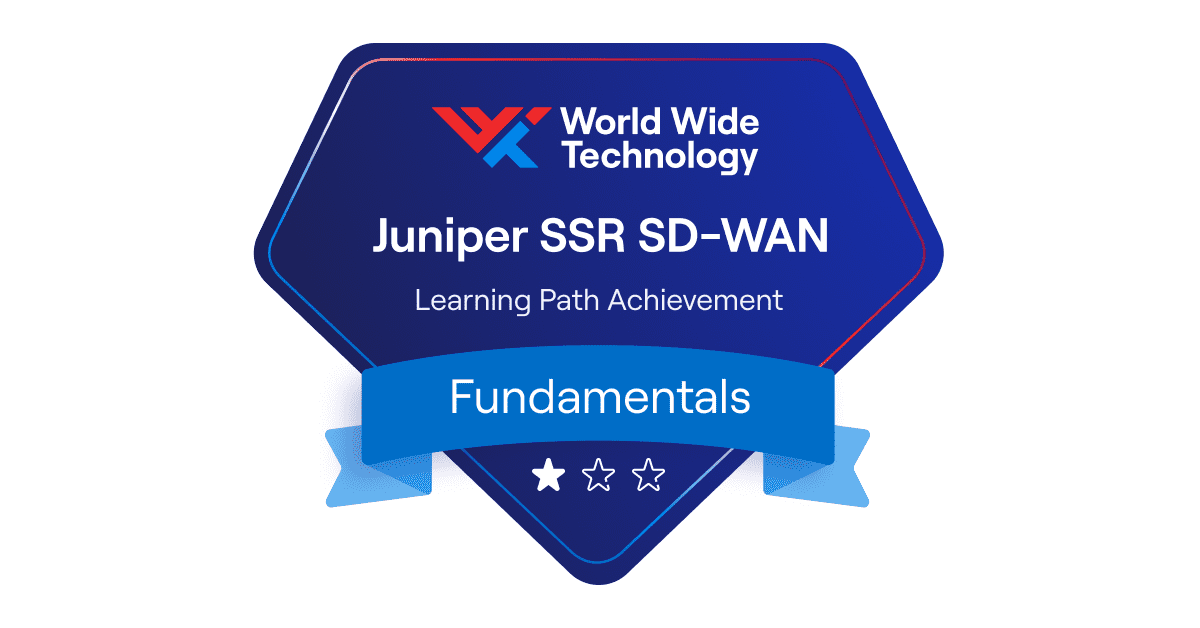 Juniper SSR SD-WAN Learning Path - WWT