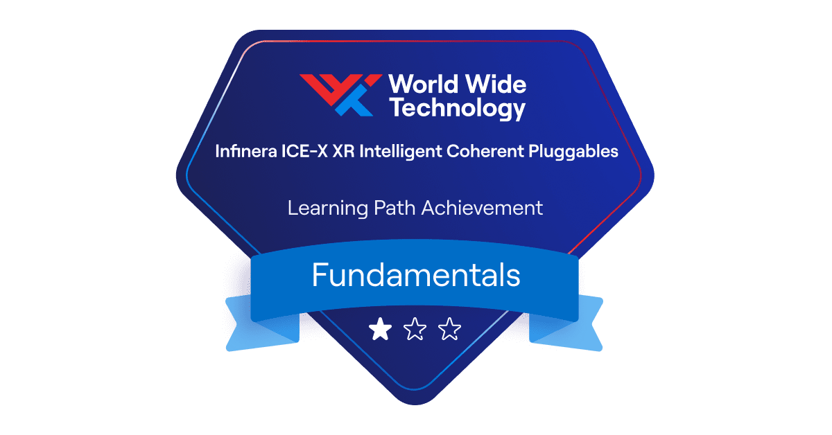 Infinera ICE-X XR Intelligent Coherent Pluggables Learning Path - WWT
